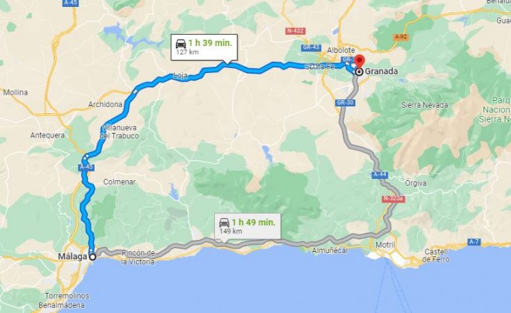 EXACTLY How to get from Malaga to Granada - Visit Southern Spain