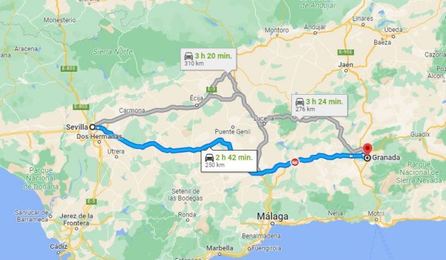 EXACTLY How To Get From Seville to Granada - Visit Southern Spain