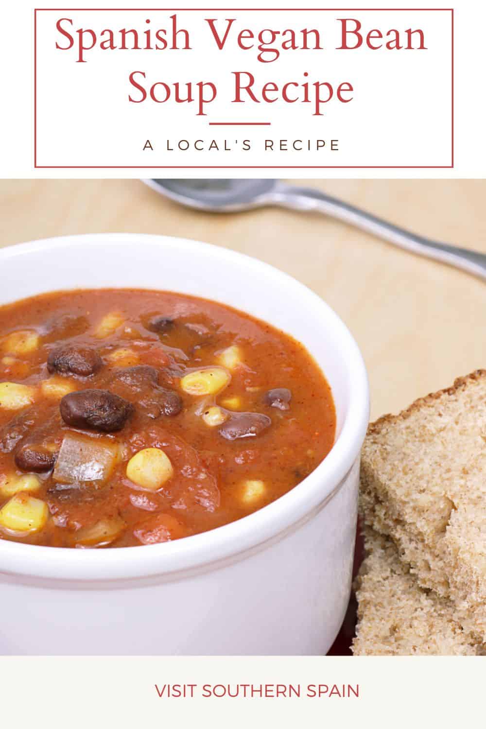 Easy Spanish Vegan Bean Soup Recipe - Visit Southern Spain